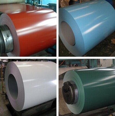 Zn Coated Hot Dipped Galvanized Steel Coil PE HDP , Zinc Coated Steel