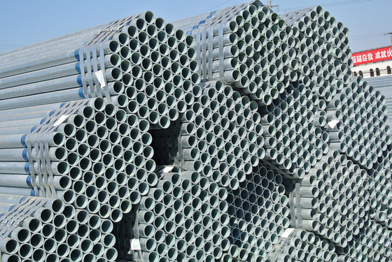 SCH 40 Welded Steel Pipe Anti Corrosion , Round Large Diameter Steel Tube