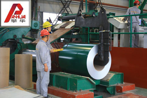 Custom Prime & polyster  prepainted galvanized steel sheet in coil  white grey, sea blue Color