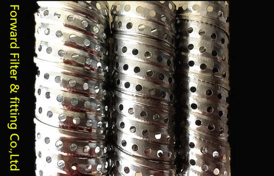 Tube en acier perforé fermant à clef le noyau de filtre de couture pour le soutien de filtre