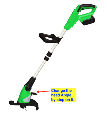 Professional 20v Electric Weed Wacker Dc  Extension Length 20cm Light Weight