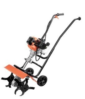 Professional Orange Color Garden Tiller Machine Lightweight Bicycle Handle Type
