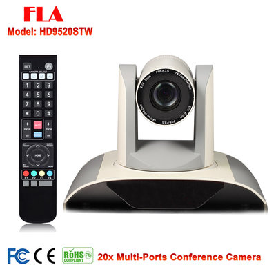 White Color 20X Zoom 2MP HD IP SDI DVI Video Conference Camera For Teletraining Interrogation
