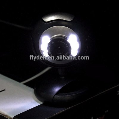 640*480p  6 LED Night vision webcam PC camera USB 2.0 pc driverless