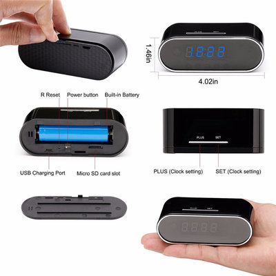 WiFi Clock Camera Security 1080P Hidden IP Webcam H.264 Smart Home Webcam in CCTV