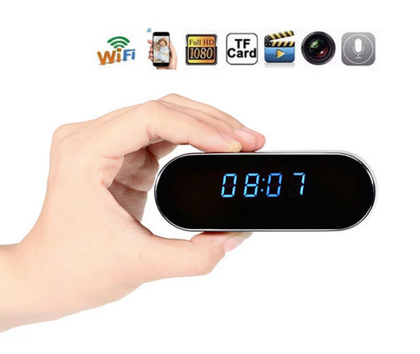 WiFi Clock Camera Security 1080P Hidden IP Webcam H.264 Smart Home Webcam in CCTV