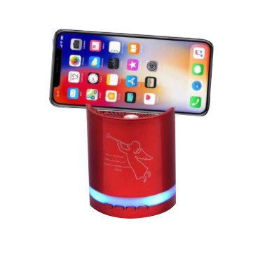 New Design mobile phone holder outdoor speaker with LED blue tooth sound bar