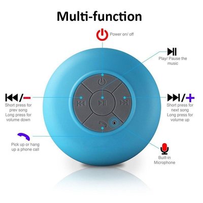 Waterproof Wireless Shower Handsfree cheap blue tooth 3w speaker