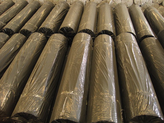 PVC Coating Warp Knitted Geosynthetic Materials , Polyester Pavement Reinforcement Geogrid