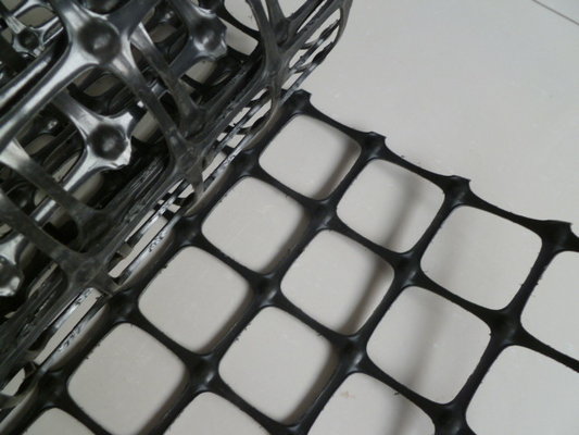 ASTM Standard 10KN/M Geosynthetic Materials , Exturded Pp Biaxial Geogrid