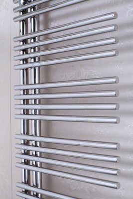 Bathroom Heated Towel Radiator With Towel Rail Stainless Steel Polished