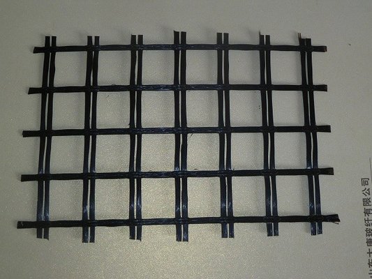 50KN/M - 200KN Retaining Wall Reinforcement Mesh , Pavement Reinforcement Fiberglass Geogrid