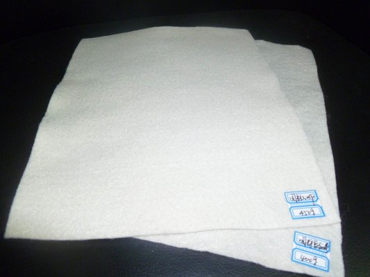 White Color Non Woven Geotextile Fabric Monofilament Polyester Synthetic Fiber