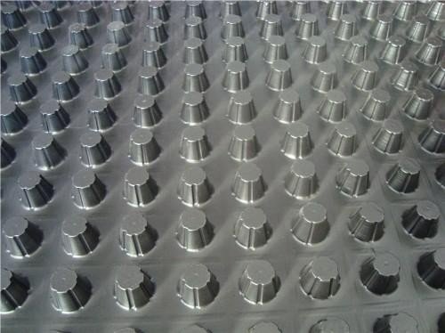 Plastic Single Side Dimpled Drainage Board For Foundations / Basement Construction