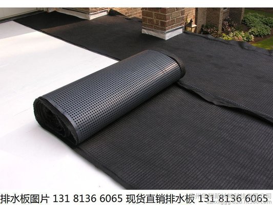 Plastic Single Side Dimpled Drainage Board For Foundations / Basement Construction