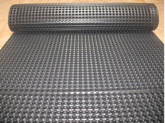 High Density Dimpled Drainage Board Membrane For Basement Walls 0.8mm - 2mm Thickness