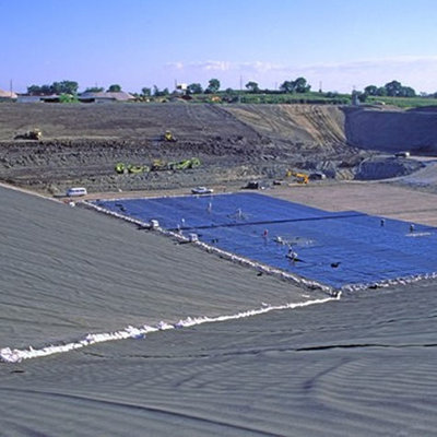 HDPE 60 Mil Geomembrane Pond Liner Roll For Fish / Farming Textured Surface