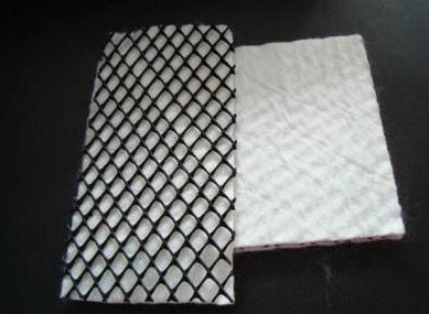Low Elongation Geocomposite Drainage Net With Two Sides Geotextile Woven Fabric