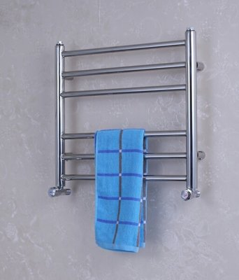 Heated Hot Water Towel Rack Radiator , Small Heated Towel Rail For Cloakroom
