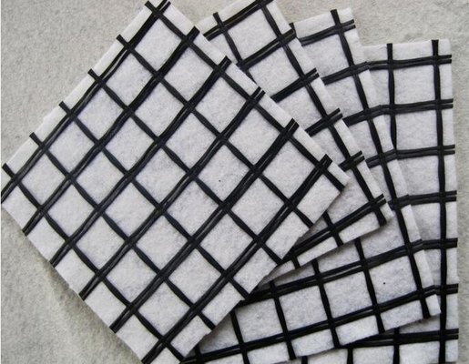 Geo Composite Coated Geotextile Stabilization Fabric Fiberglass Geogrid Adhesive