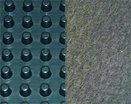 Single Side Dimpled Drainage Board For Green Roof Construction Root Penetration