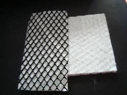 High Strength Geocomposite Drainage Net , Tunnel / Dam Geocomposite Drainage Layer