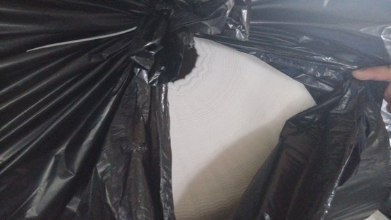 Hot Rolled Staple Fiber Non Woven Geotextile Fabric , Width 8m
