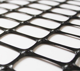 Asphalt Reinforcement / Retaining Wall Geogrid Corrosion Resistant Anti Aging