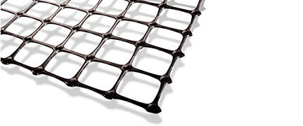 Asphalt Reinforcement / Retaining Wall Geogrid Corrosion Resistant Anti Aging