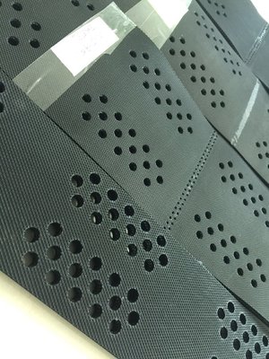 Perforated / Plate HDPE Slope Protection Geocell Mesh Black / White / Green