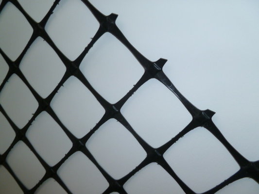 HDPE / PP 30KNM Biaxial Retaining Wall Geogrid for Road Construction