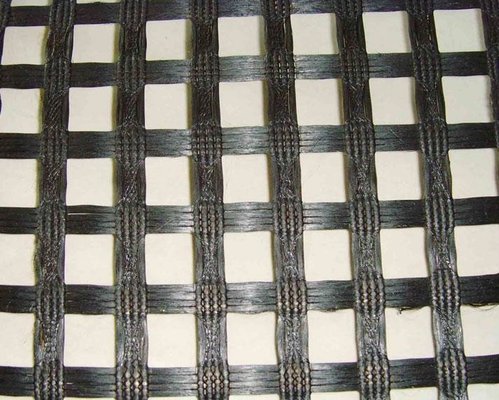 Light Weight Durable Fiberglass Geogrid For Railway Foundation / Dike Slope