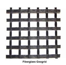 30KM - 1000KN Asphalt Reinforcement Self Adhesive Fiberglass Geogrid