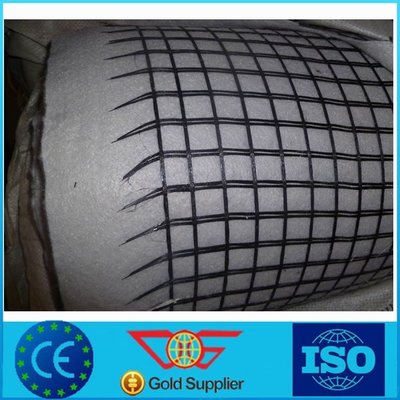 High Tensile Anti - Tearing Fiberglass Composite Geotextile Width 1 - 5.8m