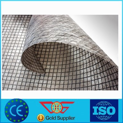 china 3.9m * 50m Pavement Reinforcement Geogrid Geocomposite Composite Glass Fiber / Fiberglass wholesale manufacturer