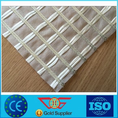 White Composite Fiberglass Geogrid Geotextiles Geotextile Stabilization Fabric