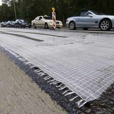 Asphalt Reinforcement Fiberglass Composite Geotextile / Composite Grids CE