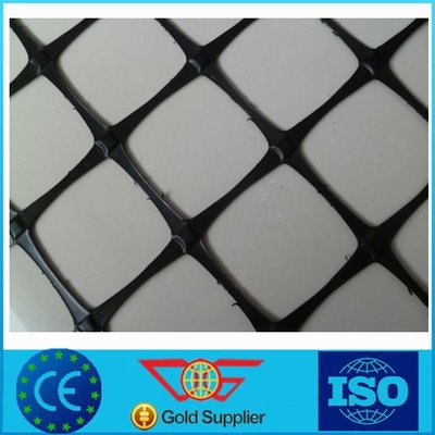 Retaining Wall Reinforcement Mesh Stretched PP Extruded Geogrid 20KM 30KN 40KN