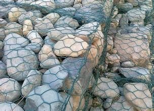 PVC / PE Coating Galvanized Gabion Box For Retaining Wall Construction