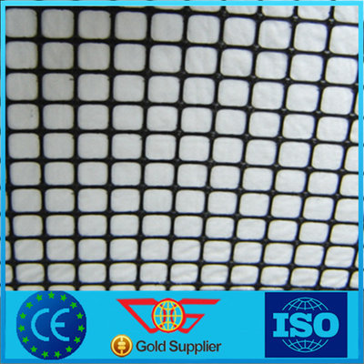 Drainage Mat Roll Fiberglass Geogrid Composite With Green Color Non - Woven Geotextile