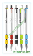 China advertising retractable pen, aluminum body promotional pen supplier