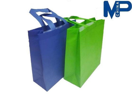 Recyclable biodegradable зеленая/голубая Non-сплетенная хозяйственная сумка для супермаркета
