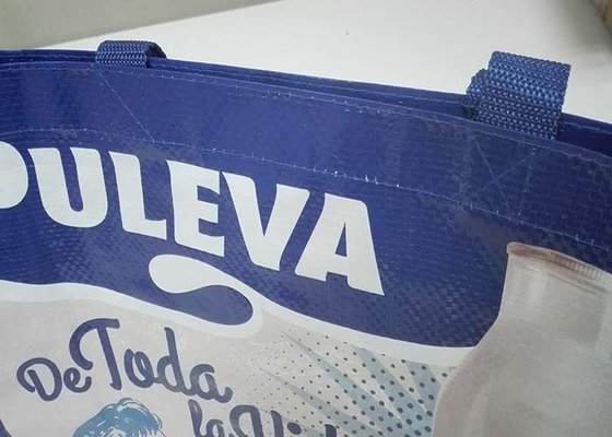 Хозяйственная сумка PP Tote супермаркета, выдвиженческая хозяйственная сумка бакалеи ручки