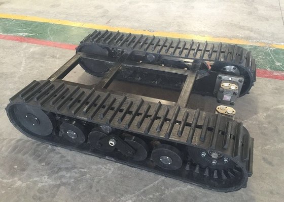 60  Links Rubber Track Undercarriage 357kg Weight For Robot / Loader Machinery