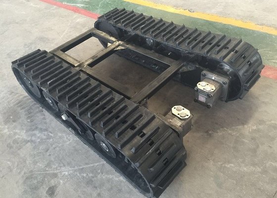 60  Links Rubber Track Undercarriage 357kg Weight For Robot / Loader Machinery
