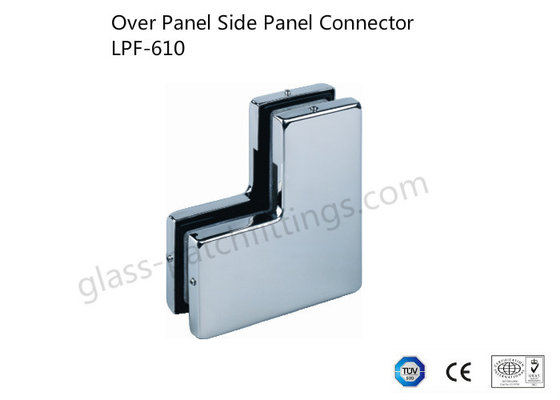 304 SS Cover Shower Glass Hardware Fittings In 8 - 12mm Tempered Glass Door