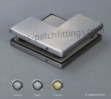 Stopper Type Shower Glass Fittings , Stainless Steel Patch Fittings Side Panel Connector