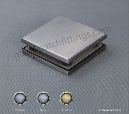 Quadruple Connector Glass Patch Fittings PSS / SSS Surface Finish Stainless Steel Material