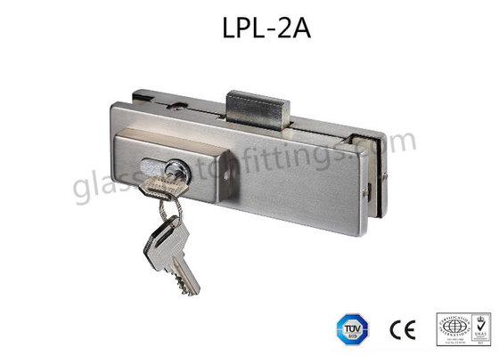 Centre Patch Lock Glass Patch Fittings High Precision Notch Angle With Brass Cylinder