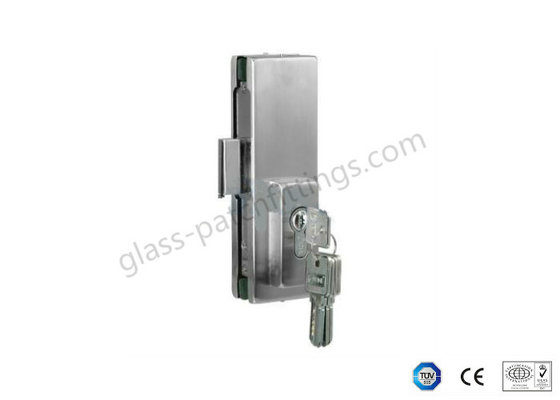 Centre Patch Lock Glass Patch Fittings High Precision Notch Angle With Brass Cylinder